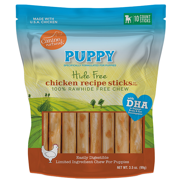 Canine Naturals Hide-Free Puppy Chicken Sticks 5" 10 Pk – Ranchmans ...