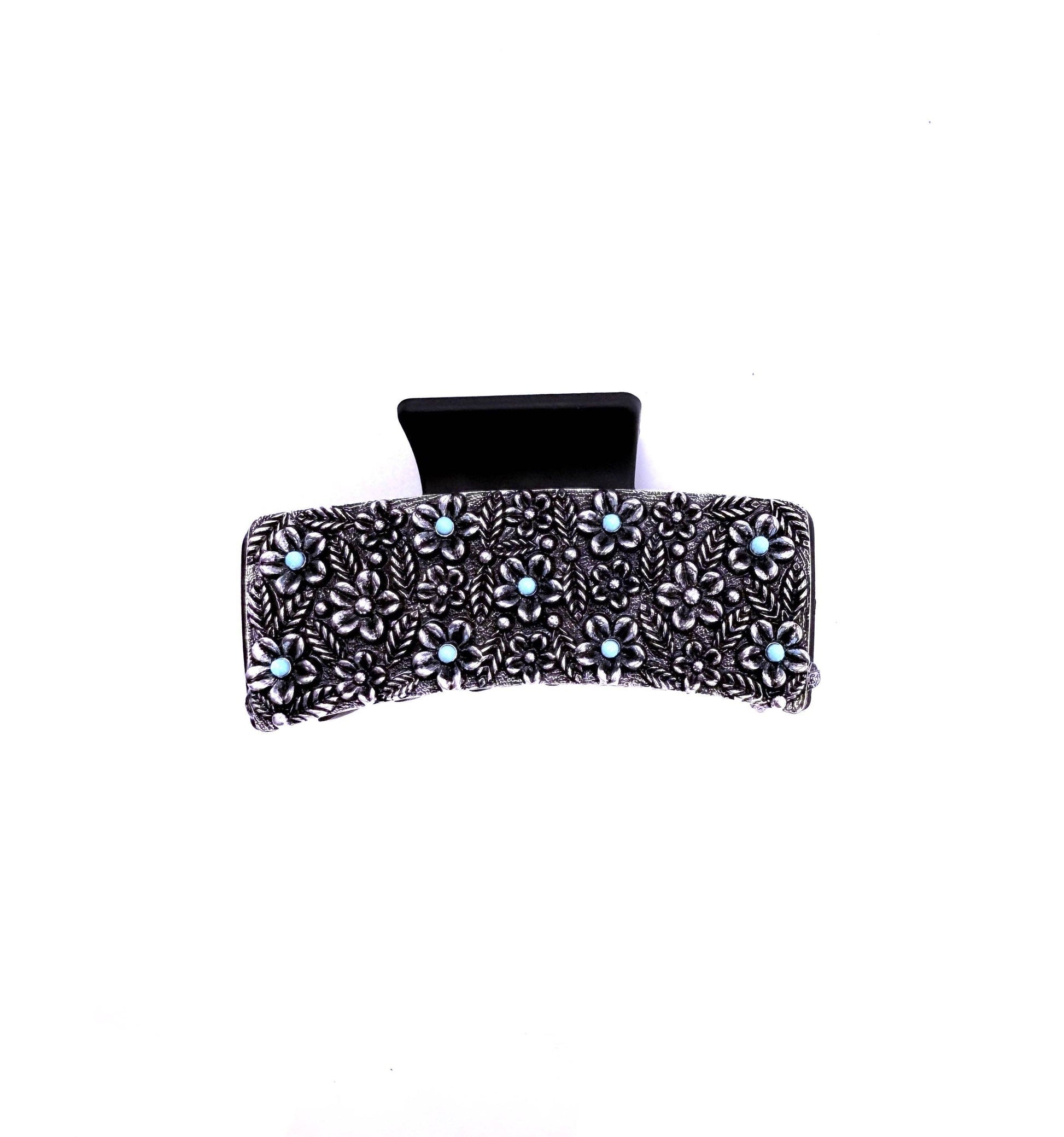 Western Flower Metal Plate Hair Claw – Ranchmans Farm & Feed Store