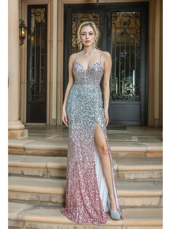 Glamorous Sequined Spaghetti Strap Gown – Ranchmans Farm & Feed Store