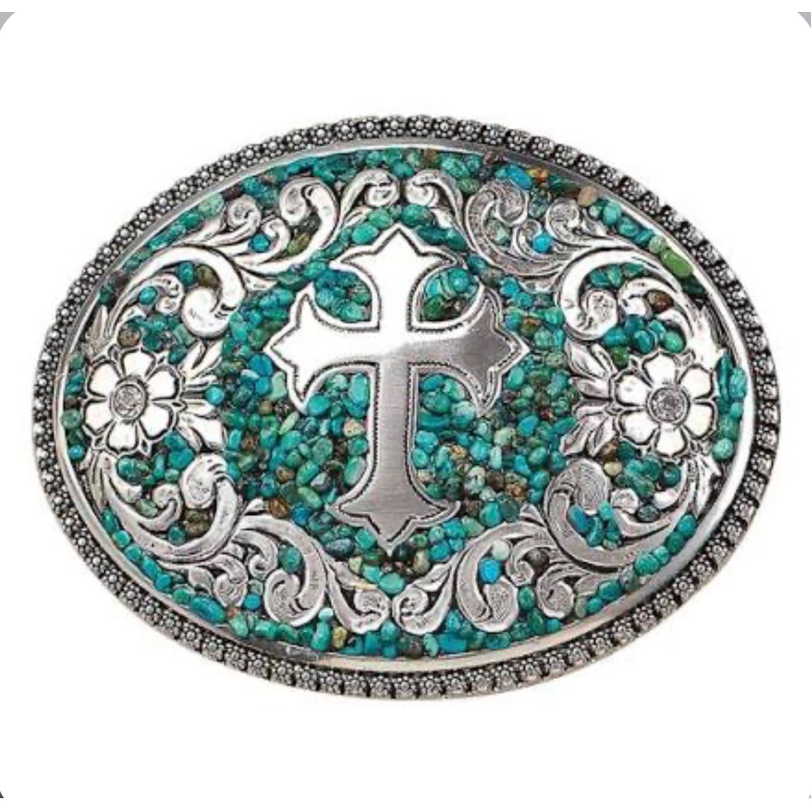 Blazin Roxx Turquoise Cross Buckle 37914 – Ranchmans Farm & Feed Store