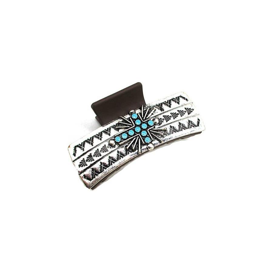 Snowing West - WESTERN STYLE TURQUOISE CASTING HAIR CLAW – Ranchmans ...