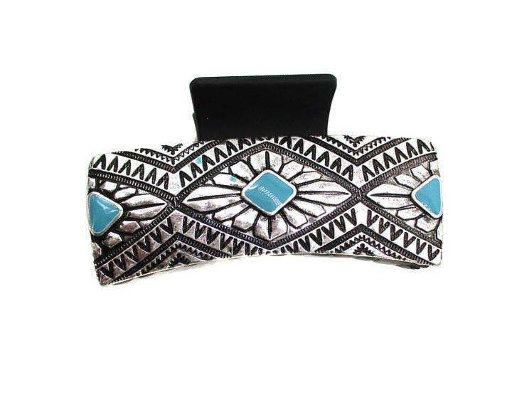 Western Concho Metal Plate Hair Claw – Ranchmans Farm & Feed Store