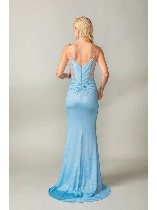 Sleek Gown Sheer Beaded Side Slit Prom Dress – Ranchmans Farm & Feed Store