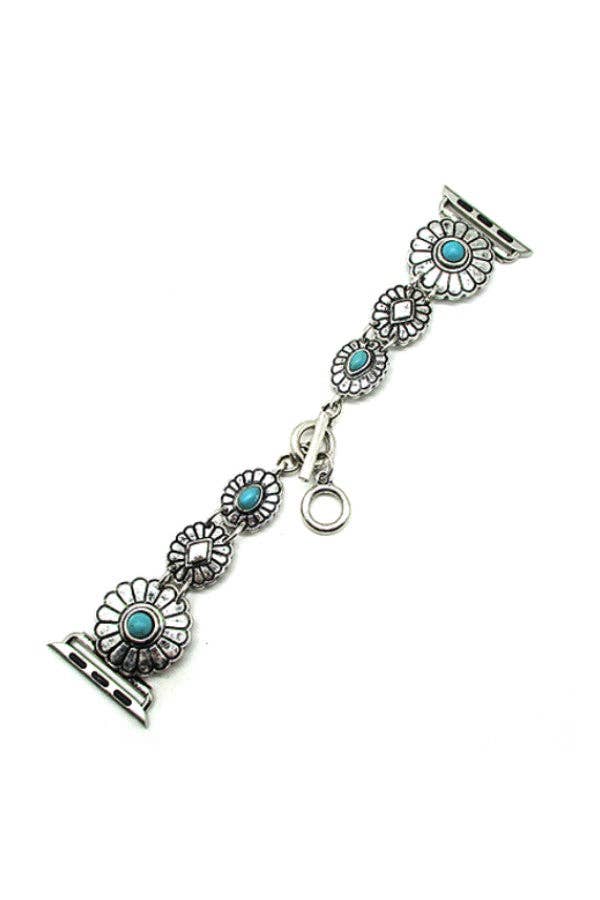 WESTERN TURQUOISE CONCHO APPLE WATCH BAND – Ranchmans Farm & Feed Store